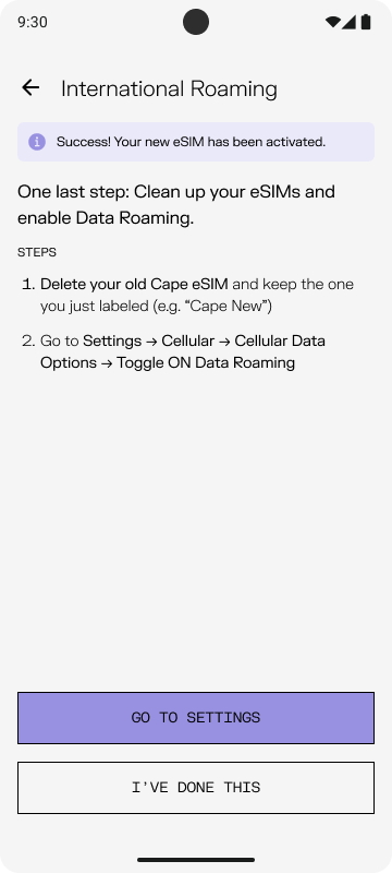 International Roaming on iPhone – Cape